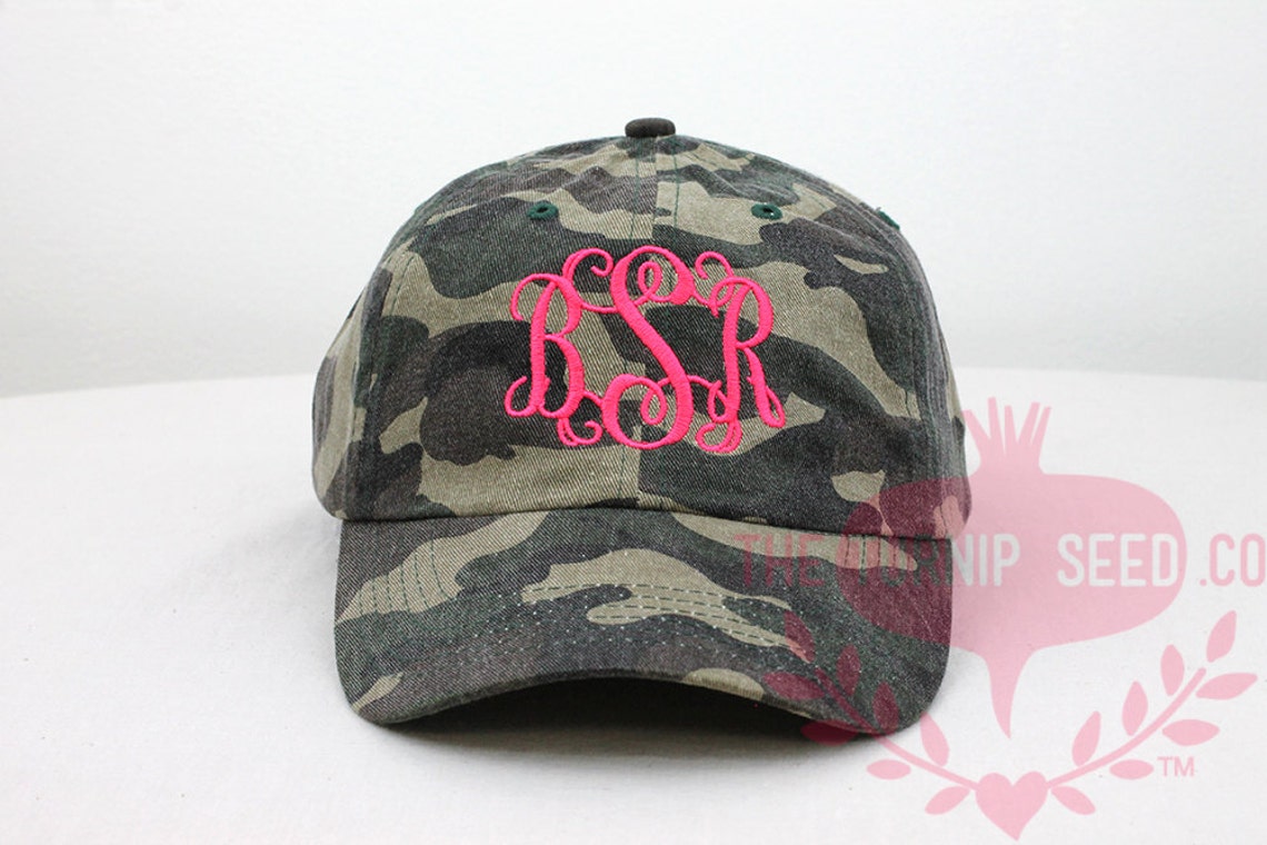 Ladies' Monogram Baseball Cap Custom Color Hat and - Etsy