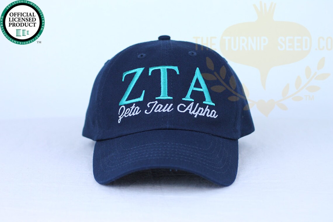 Zeta Tau Alpha Sorority Baseball Cap Custom Color Hat and - Etsy
