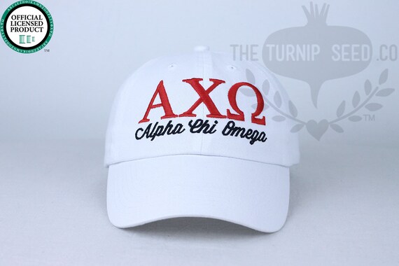 Alpha Chi Omega Sorority Baseball Cap Custom Color Hat and - Etsy