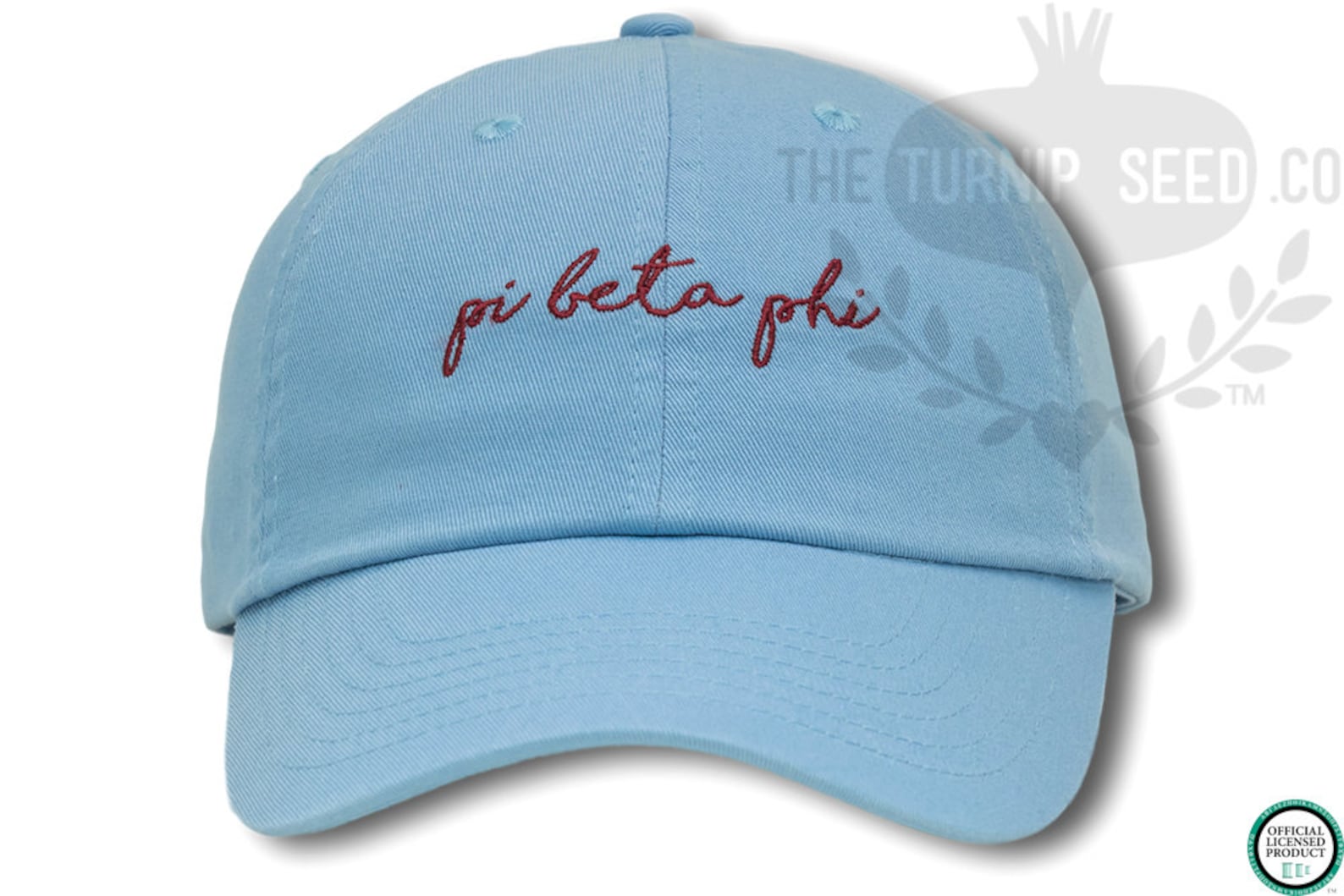 Pi Beta Phi Handwriting Script Sorority Baseball Cap Custom - Etsy