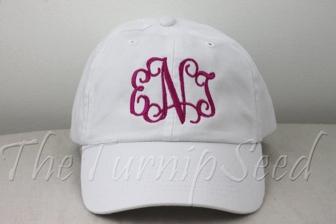 Ladies' Monogram Baseball Cap - Custom Color Hat and Embroidery. - Etsy