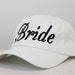 Wedding Bride Embroidered Baseball Cap - Etsy