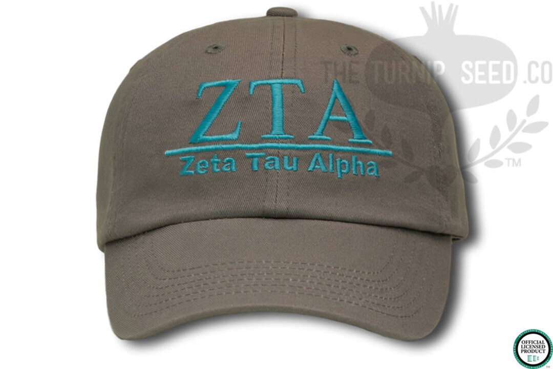 Zeta Tau Alpha Sorority Baseball Cap - Custom Color Hat and Embroidery ...