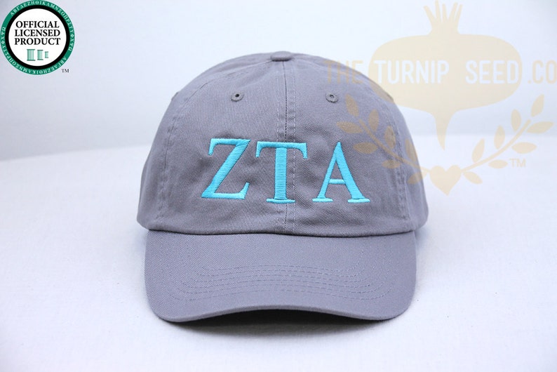 Zeta Tau Alpha Greek Only Sorority Baseball Cap - Custom Color Hat and ...