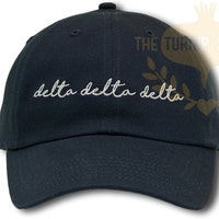 Sigma Alpha Iota Handwriting Script Sorority Baseball Cap - Custom ...