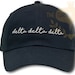 Delta Delta Delta Handwriting Script Sorority Baseball Cap Custom Color ...