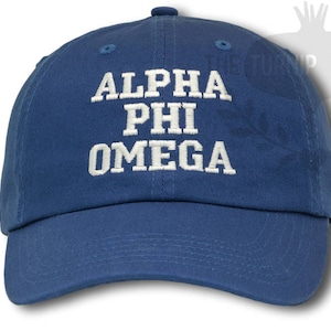 Alpha Phi Omega Fraternity Baseball Cap - Custom Color Hat and ...