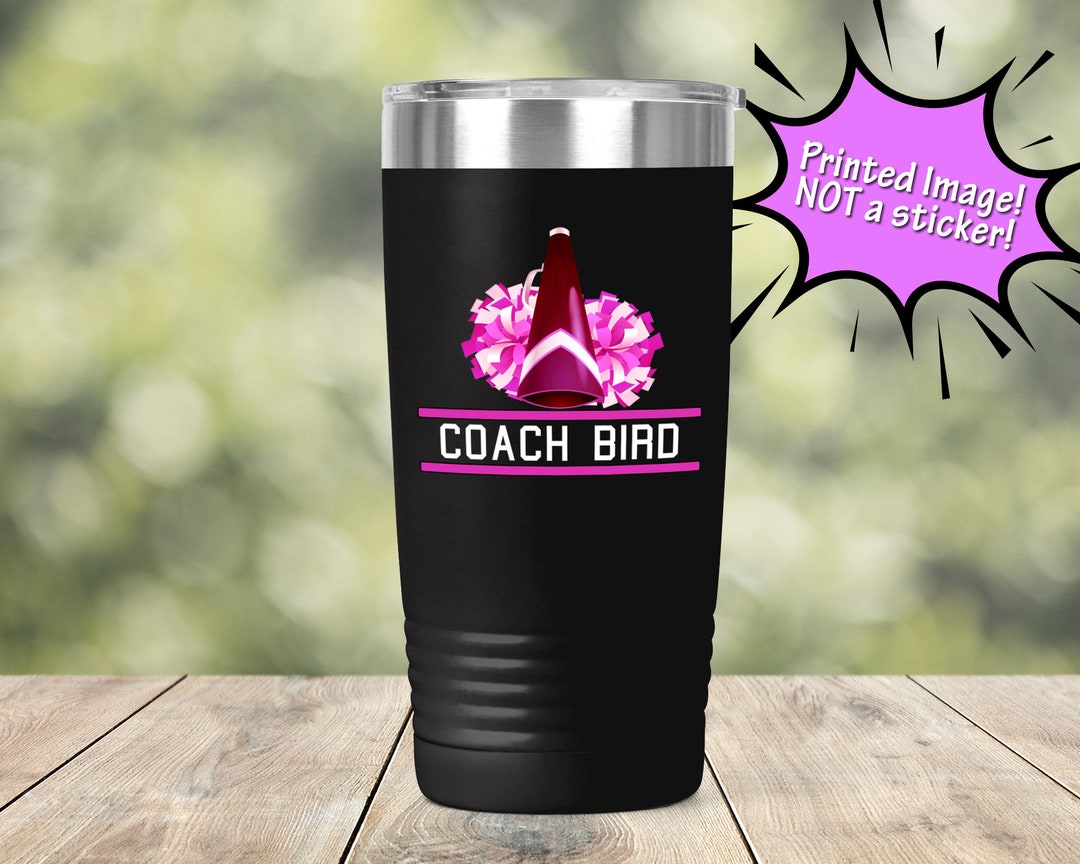 Full Color Printed Cheer Cheerleading Coach Vacuum Insulated Coffee ...