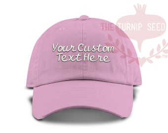 TODDLER Custom Text Baseball Cap Custom Color Hat and | Etsy