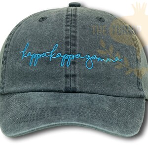 Kappa Kappa Gamma Handwriting Script Sorority Baseball Cap - Custom ...