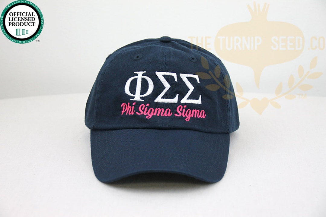 Phi Sigma Sigma Sorority Baseball Cap - Custom Color Hat and Embroidery ...