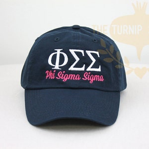 Phi Sigma Sigma Sorority Baseball Cap - Custom Color Hat and Embroidery. - Etsy