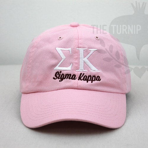 Sigma Kappa Handwriting Script Sorority Baseball Cap Custom - Etsy