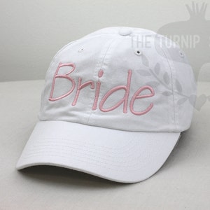 Wedding Bride and Groom Embroidered Baseball Caps - Designer Font - Etsy