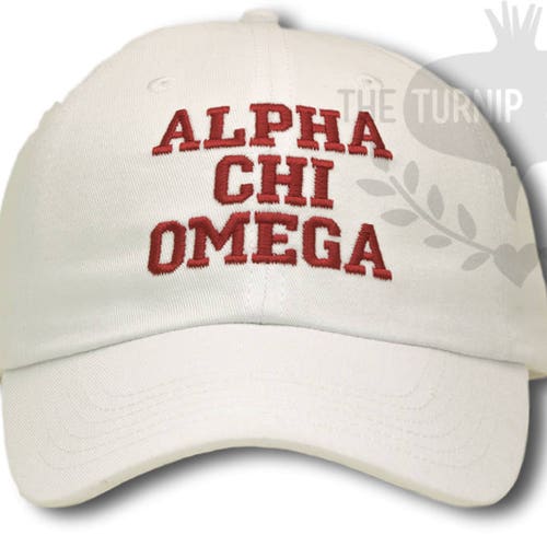 Alpha Chi Omega Sorority Baseball Cap Custom Color Hat and - Etsy