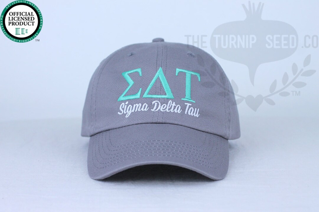 Sigma Delta Tau Sorority Baseball Cap - Custom Color Hat and Embroidery ...