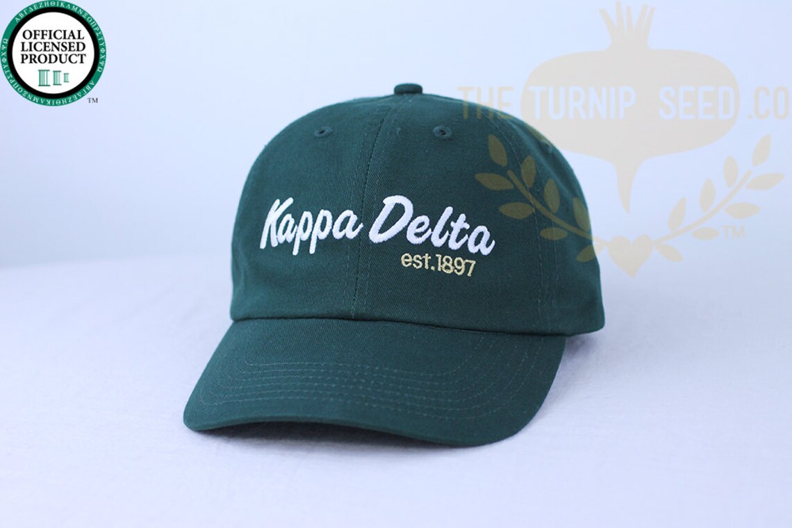 Kappa Delta Baseball Cap Team Script Custom Color Hat and - Etsy