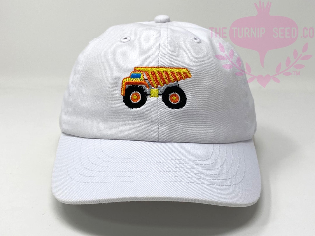 KIDS Dump Truck Unstructured Low Profile Baseball Cap - Dad Hat ...