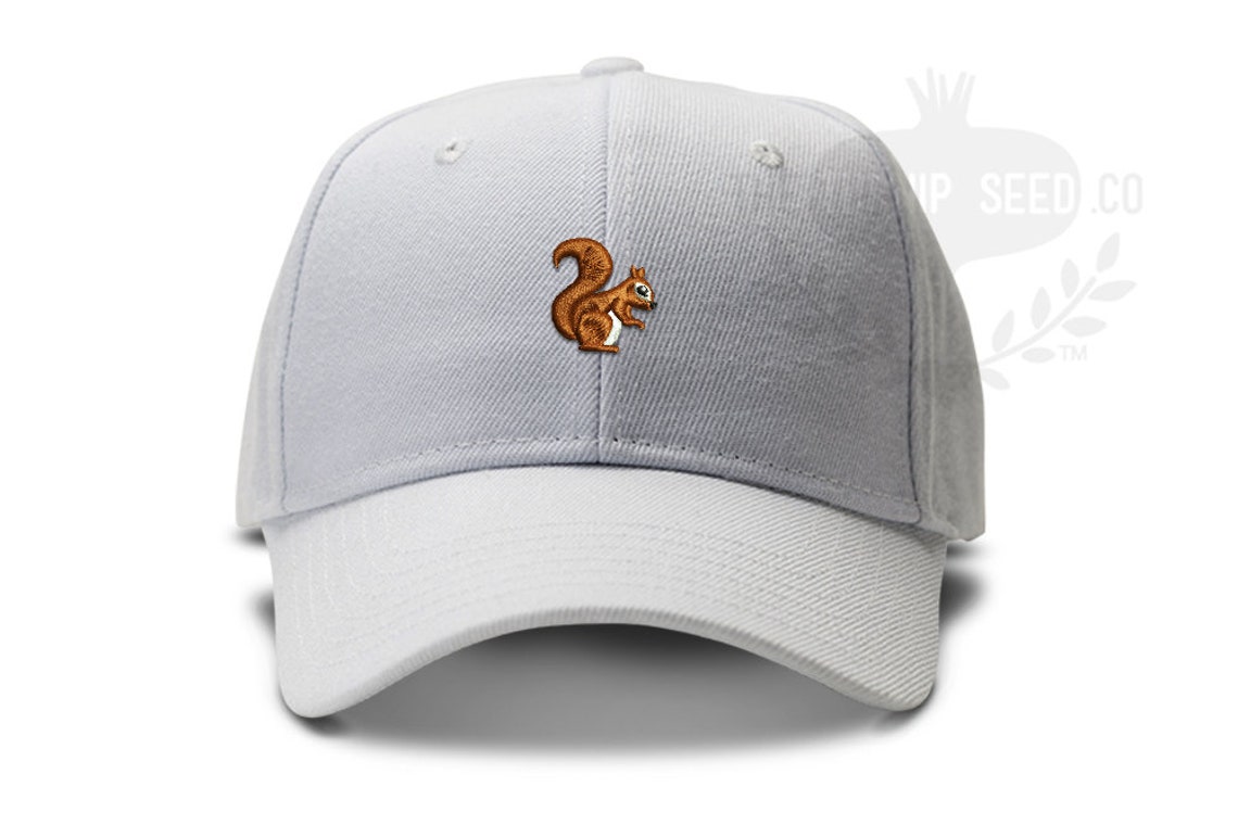 Small Squirrel Baseball Cap Custom Color Hat and Embroidery - Etsy