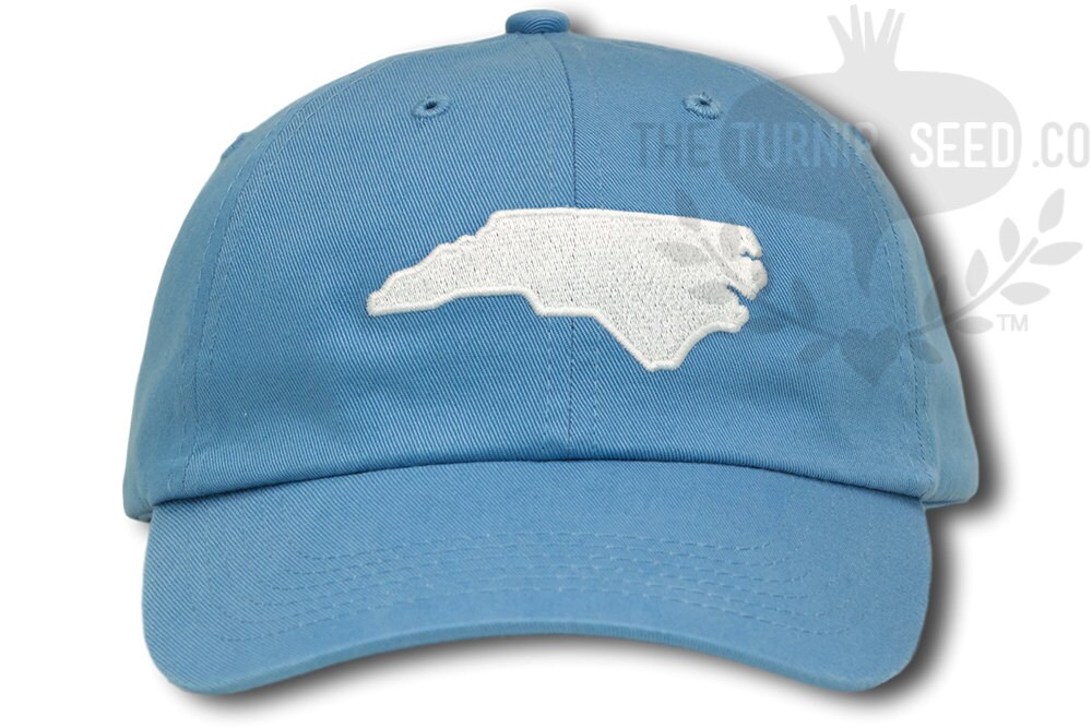North Carolina State Baseball Cap Outline State Design | Etsy