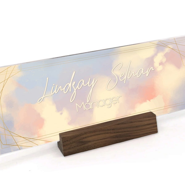 Desk Name Plate - Etsy