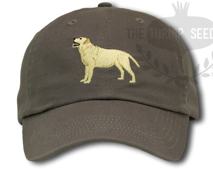 Yellow Labrador Retriever Embroidered Hat, Baseball Cap, Dog Lover Gift ...