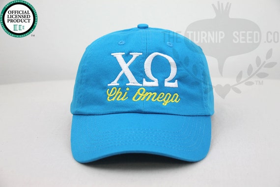 Chi Omega Sorority Baseball Cap Custom Color Hat and | Etsy