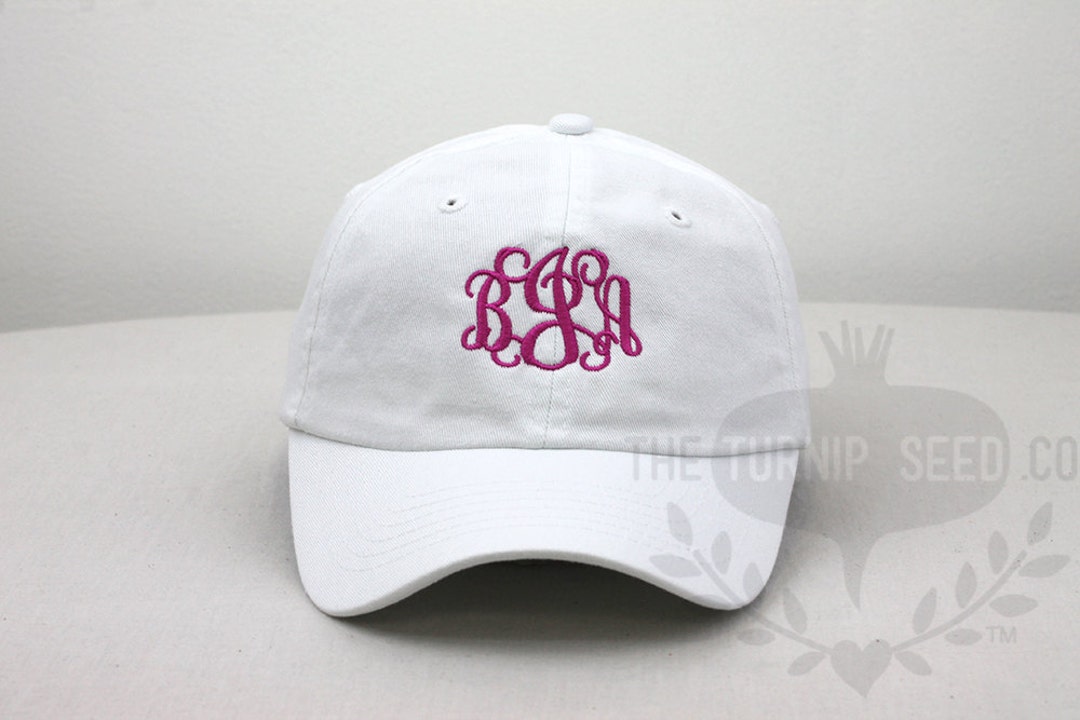 YOUTH Monogram Baseball Cap - Custom Color Hat and Embroidery. - Etsy
