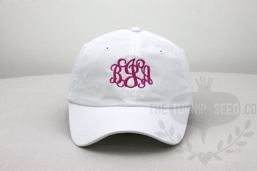 YOUTH Monogram Baseball Cap Custom Color Hat and Embroidery. | Etsy