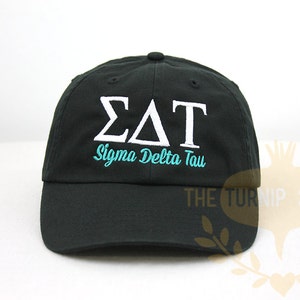 Sigma Delta Tau Sorority Baseball Cap - Custom Color Hat and Embroidery ...