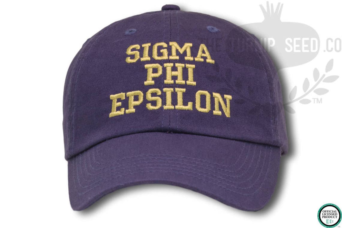 Sigma Phi Epsilon Fraternity Baseball Cap Custom Color Hat | Etsy