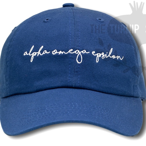 Alpha Omega Epsilon Sorority Baseball Cap Custom Color Hat - Etsy