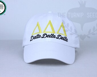 Delta Delta Delta Sorority Baseball Cap Custom Color Hat and | Etsy