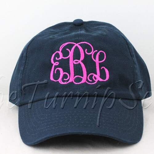 Ladies' Monogram Baseball Cap Custom Color Hat and - Etsy