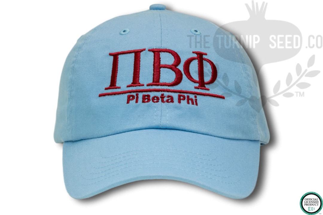 Pi Beta Phi Sorority Baseball Cap - Custom Color Hat and Embroidery. - Etsy