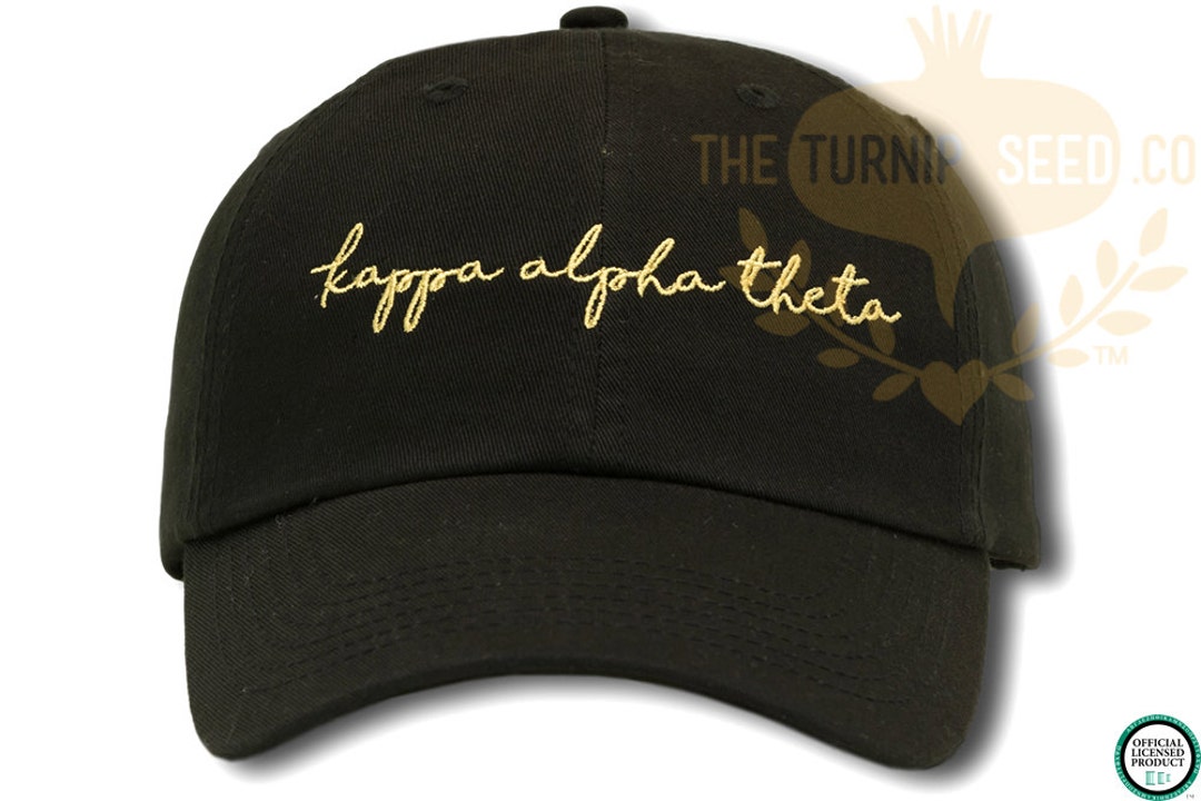 Kappa Alpha Theta Handwriting Script Sorority Baseball Cap - Custom ...