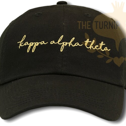 Kappa Alpha Theta Handwriting Script Sorority Baseball Cap - Etsy
