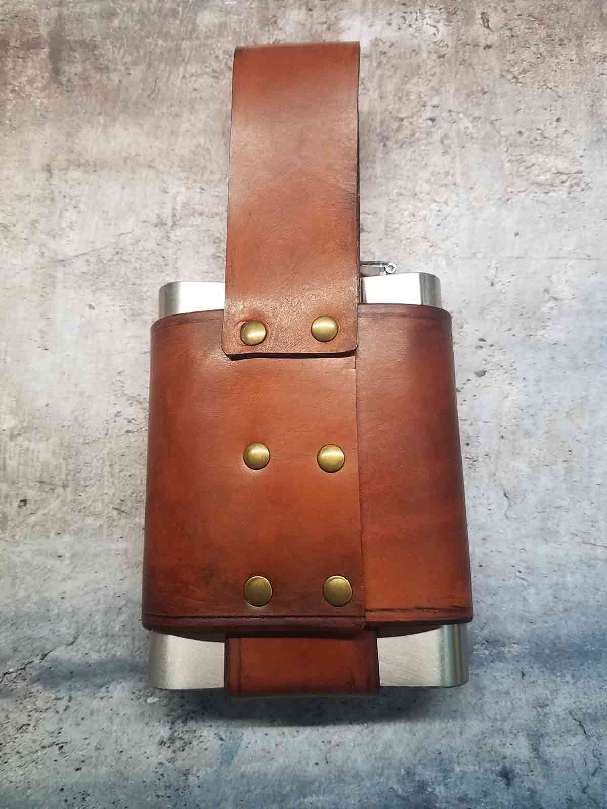 Brown Steampunk Flask Holster - Etsy