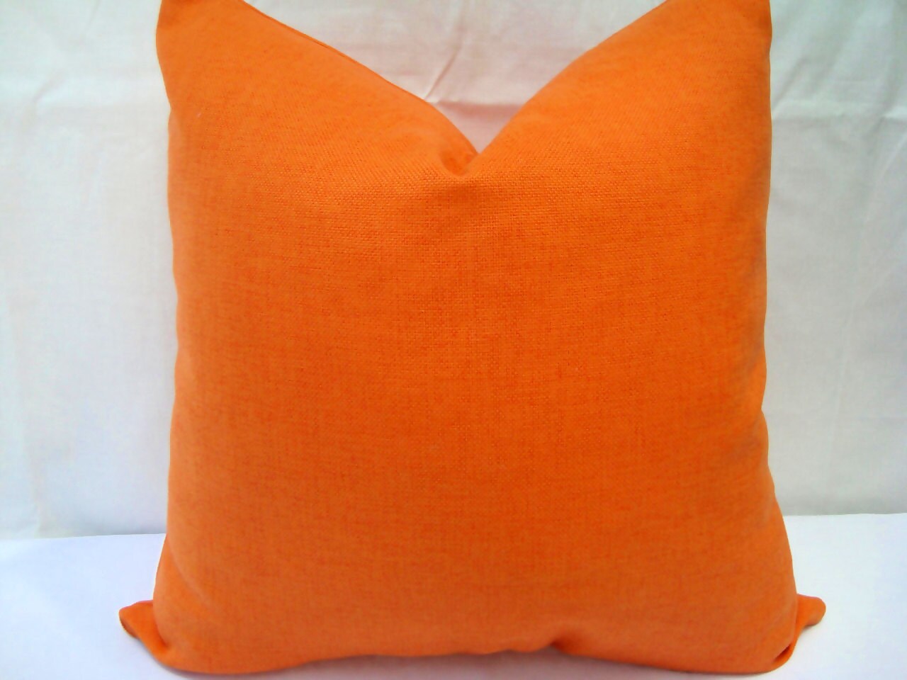 Decorative Designer Orange Solid Indoor/outdoor Pillow Cover 18 X 18 ...