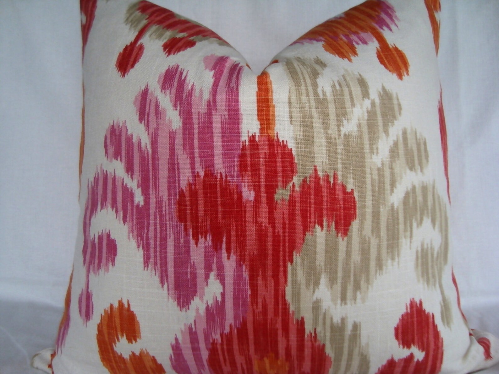 Decorative Designer Braemore Journey Ikat Fruity Pattern Both Sides ...
