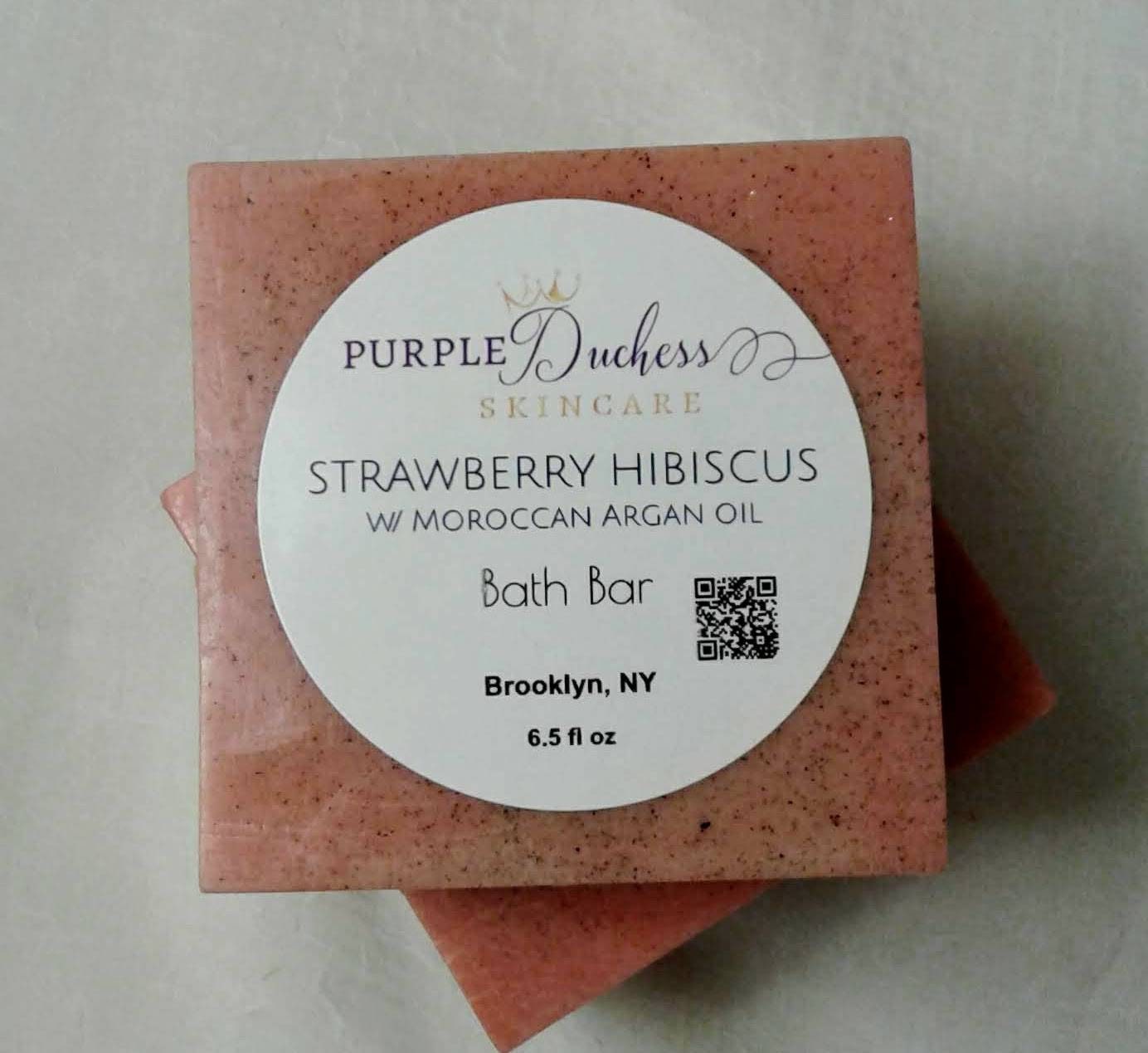 Strawberry Hibiscus Soap Moroccan Oil Soap Natural Extract Soap W ...