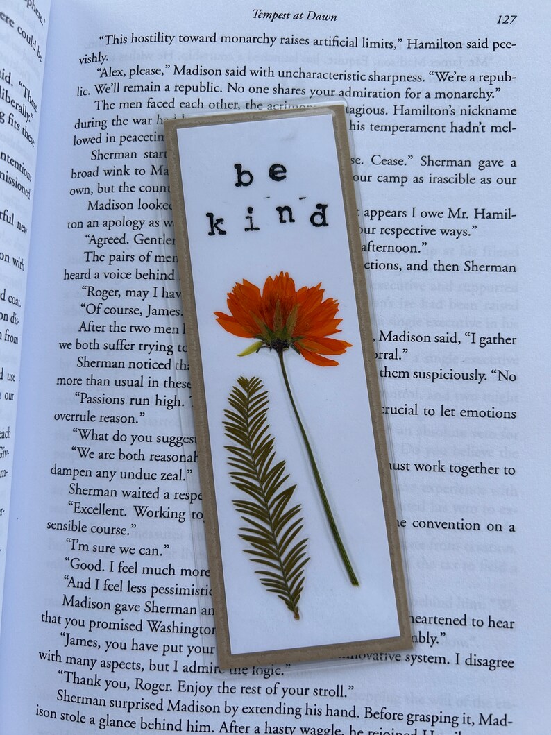 Handmade Pressed Floral Laminated Bookmarks - Real Flowers - Book Lover ...