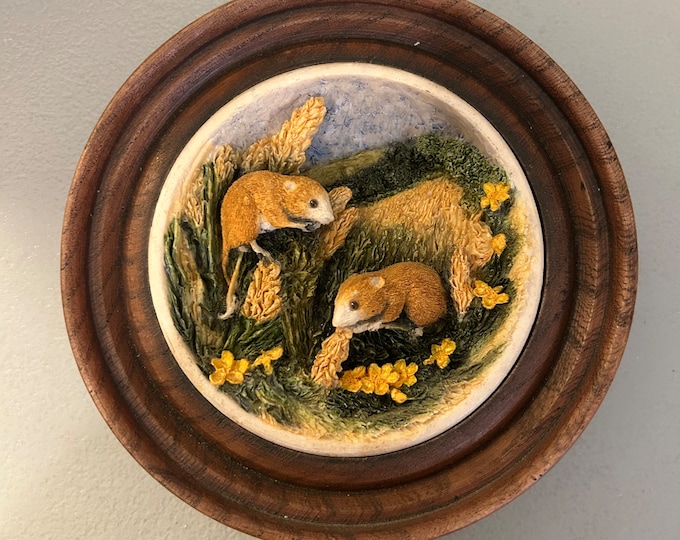 Vintage Christopher Holt and Co. Natures Window "harvest Mice Feeding ...