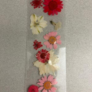 Handmade Pressed Floral Laminated Bookmarks Real Flowers Book Lover ...
