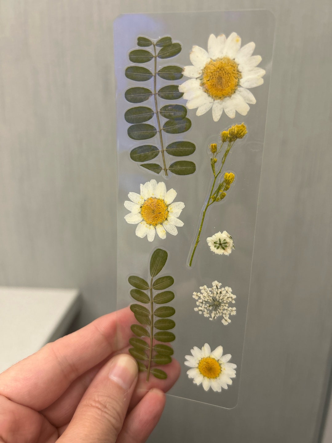 Handmade Pressed Floral Laminated Bookmarks Real Flowers Book Lover ...
