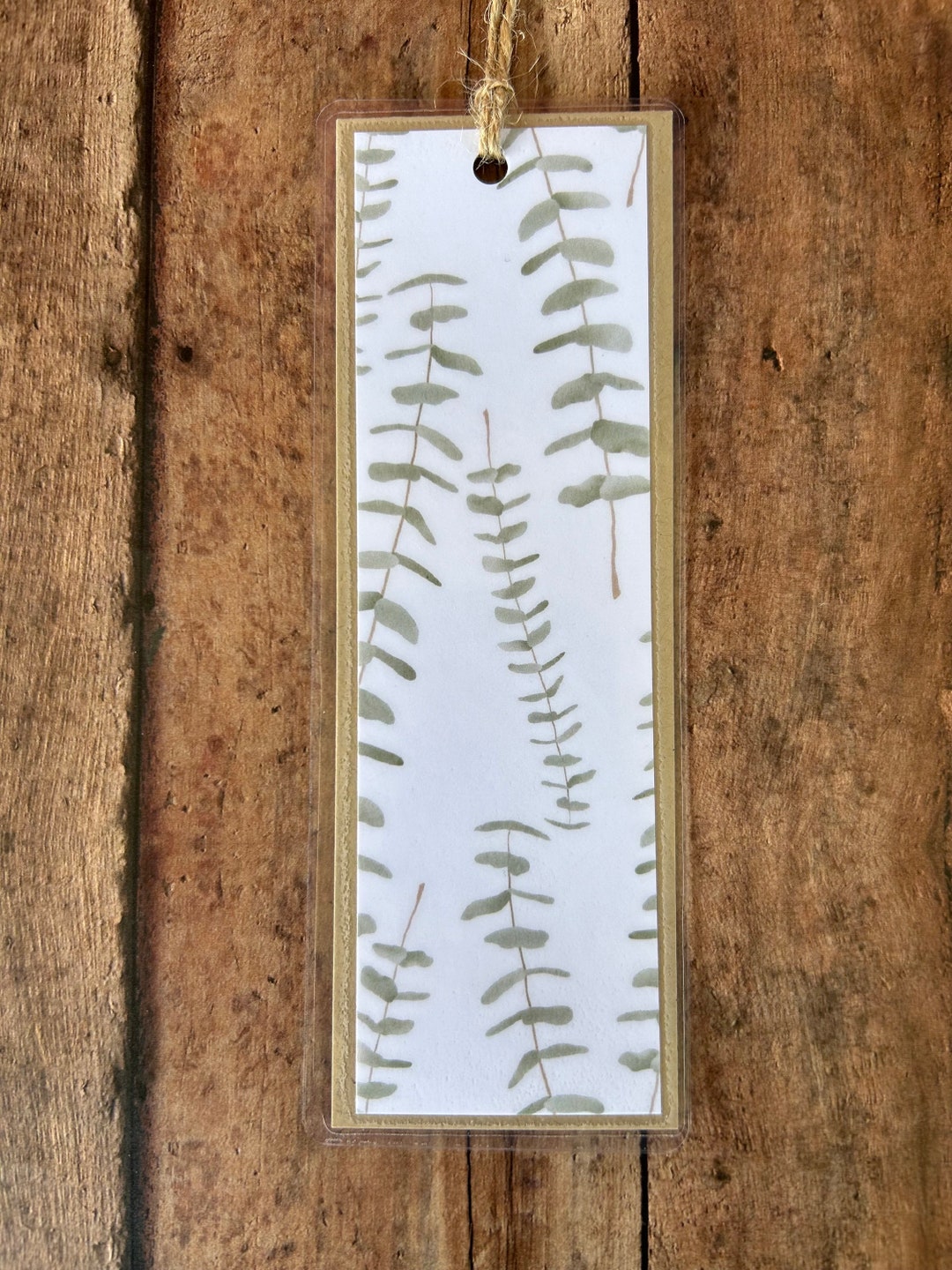 Eucalyptus Leaves Double Sided Laminated Bookmark Book Lover Gift ...
