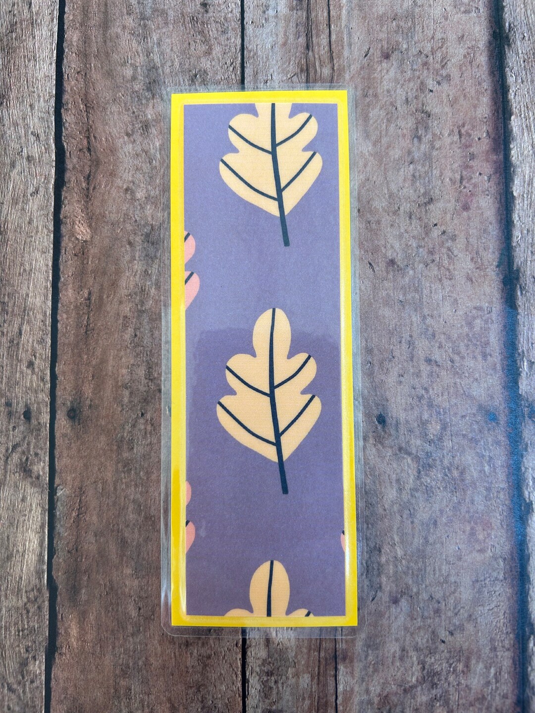 Leaves Leaf Laminated Bookmark - Book Lover Gift - Bookmark - Outdoor ...