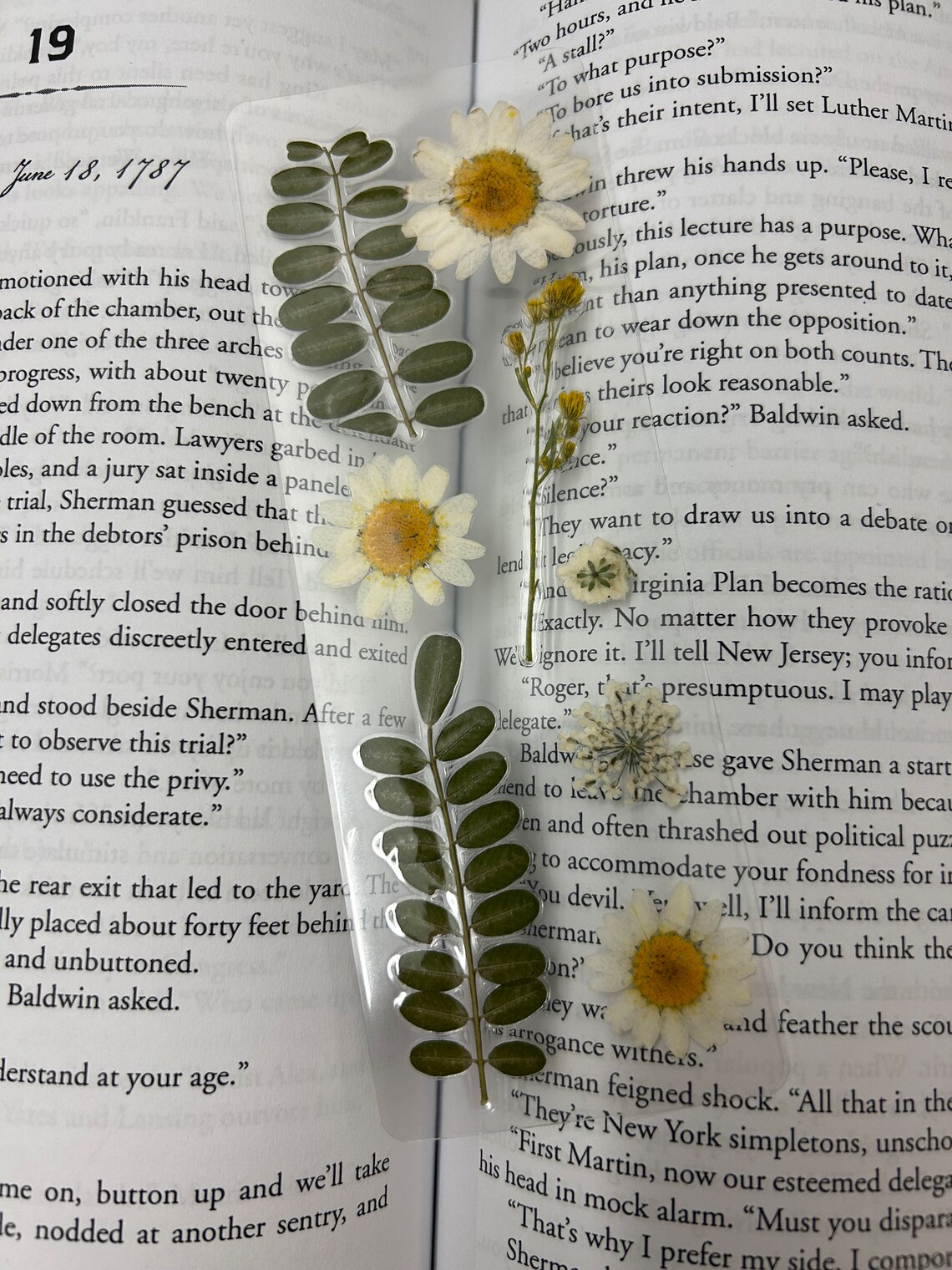 Handmade Pressed Floral Laminated Bookmarks Real Flowers Book Lover ...