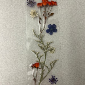 Handmade Pressed Floral Laminated Bookmarks Real Flowers Book Lover ...