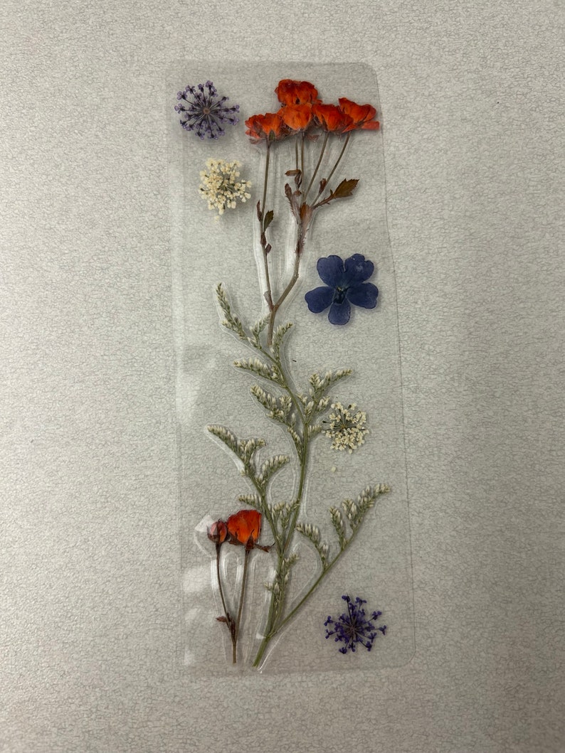 Handmade Pressed Floral Laminated Bookmarks Real Flowers Book Lover ...